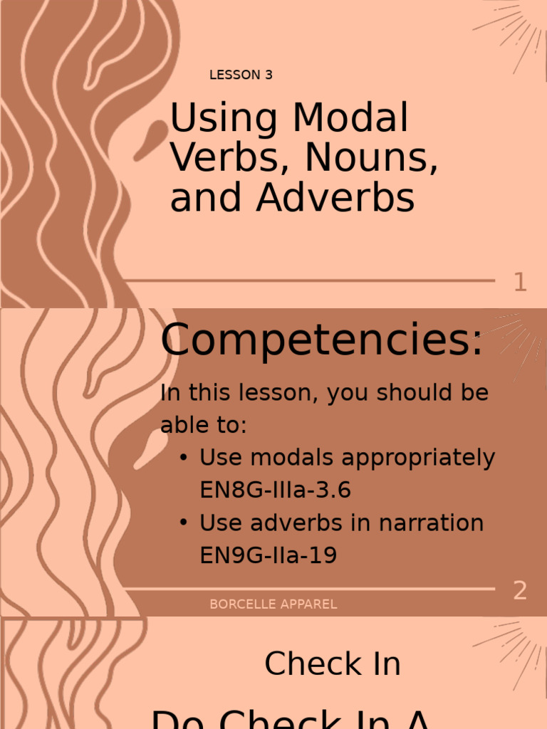 Using Modal Verbs, Nouns, and Adverbs | PDF