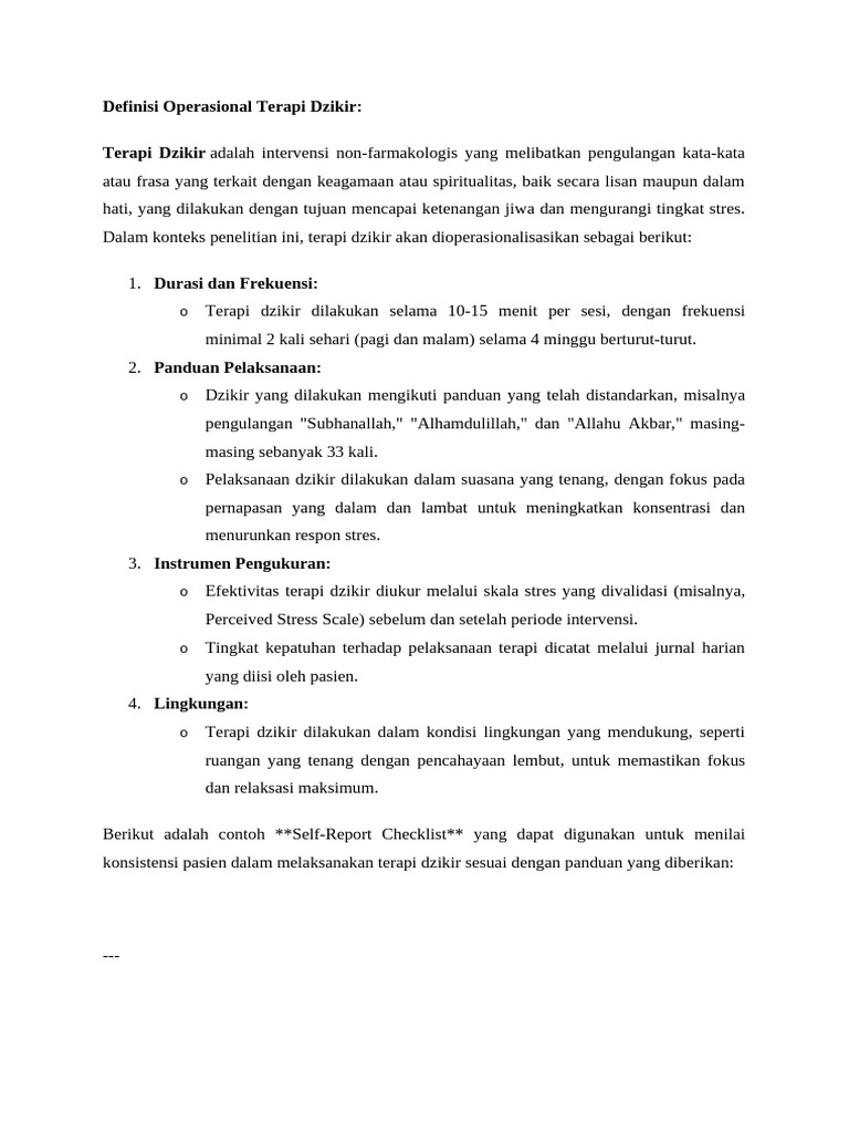 Definisi Operasional | PDF