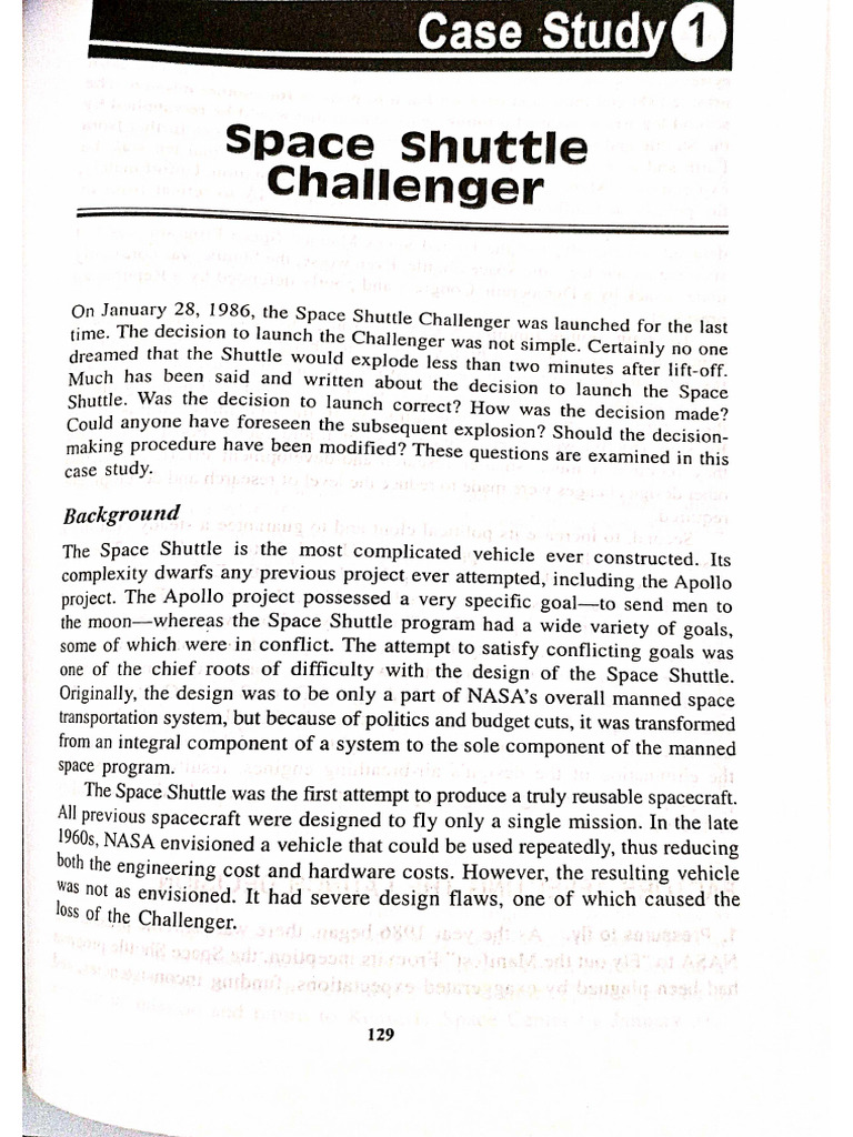 Space Shuttle Challenger | PDF