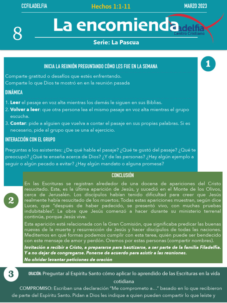 Serie Pascua - Leccion 8 | PDF