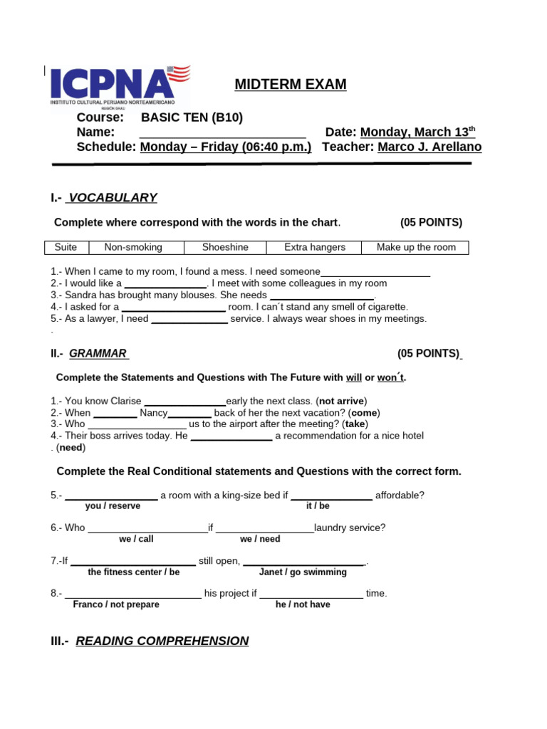 Midterm Exam | PDF