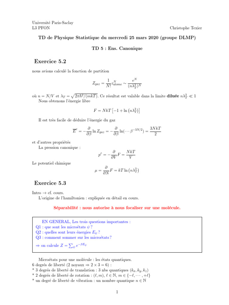 2020-03-25-phystat-corrige-TD5 | PDF