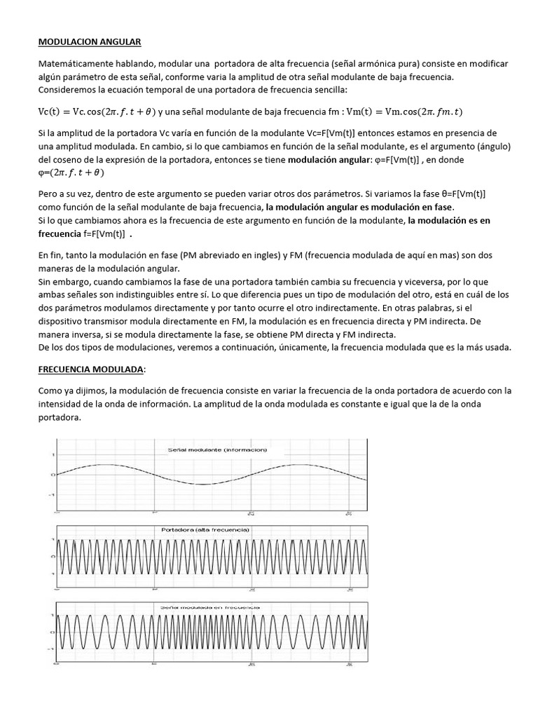 Modulacion en Frecuencia | PDF