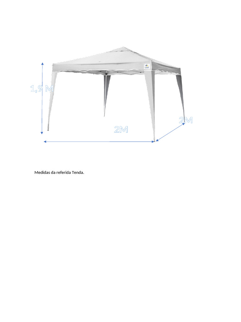 Medidas da referida Tenda | PDF