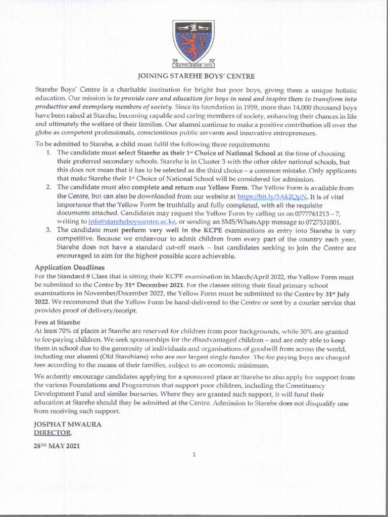 Yellow Form Application Process | PDF