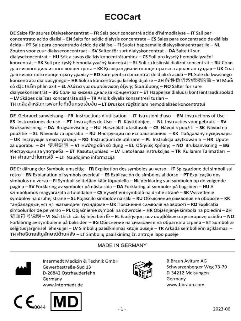 IFU-ECOCart-2023-06 | PDF
