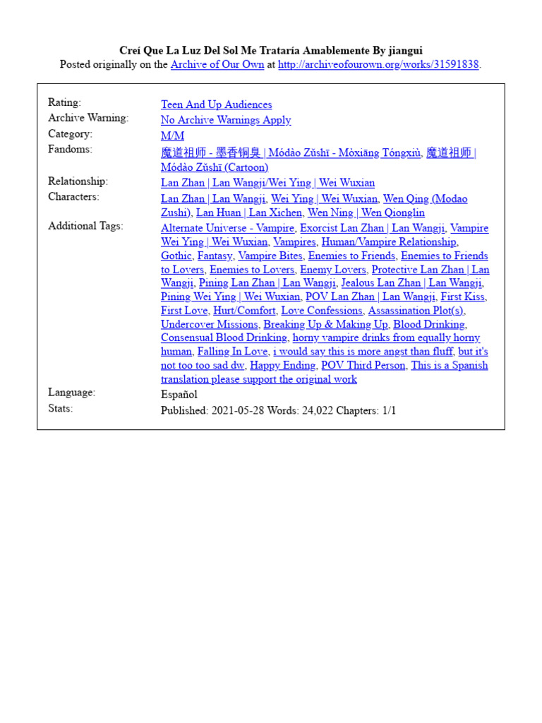 Crei Que La Luz Del Sol | PDF