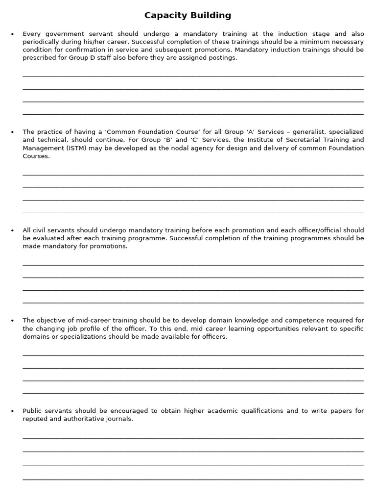 Capacity Building | PDF