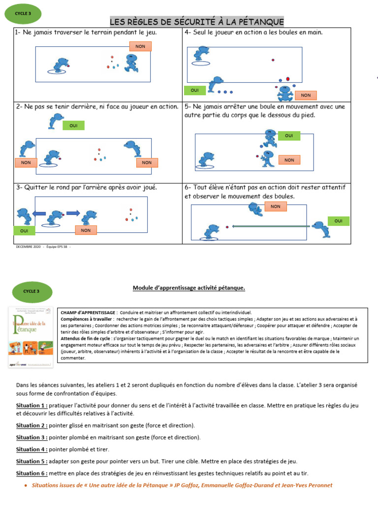 2021 Module Apprentissage Pétanque C3 | PDF
