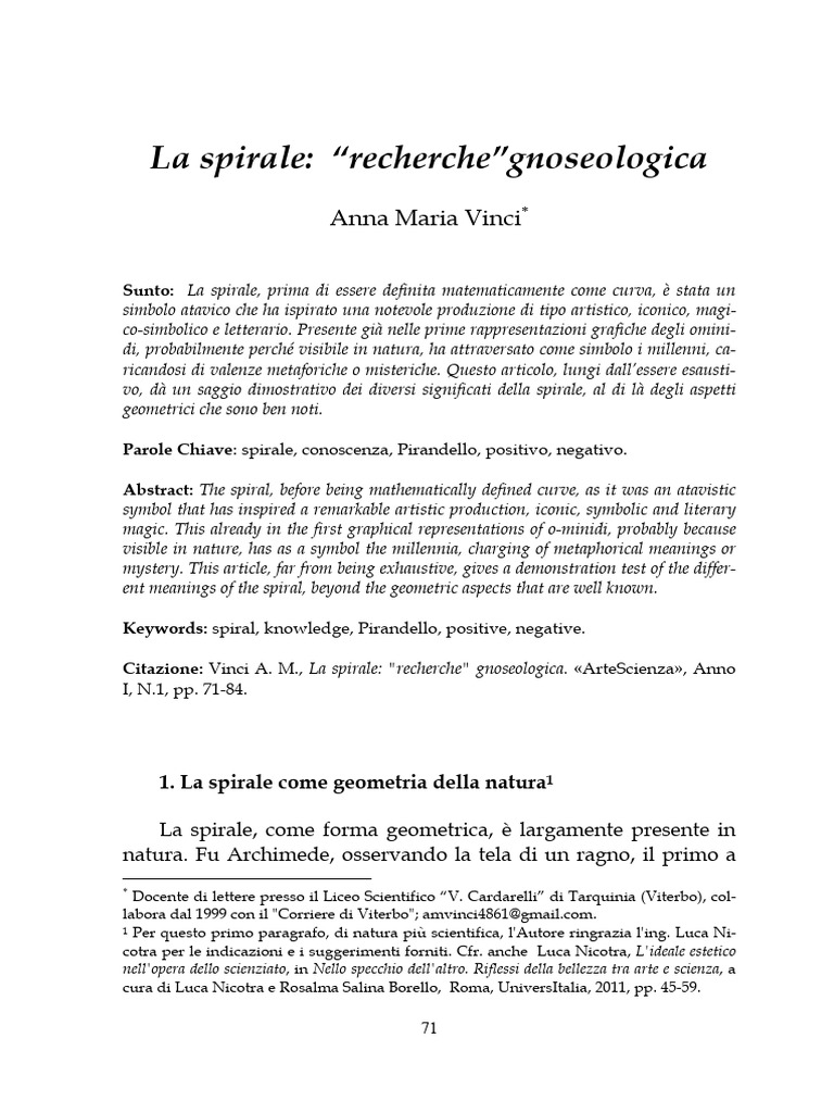 Vinci AM, La Spirale | PDF