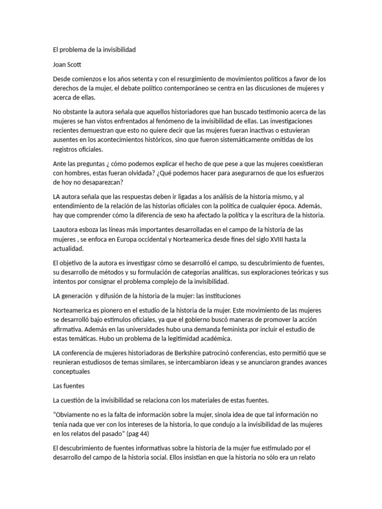 El Problema de La Invisibilidad | PDF