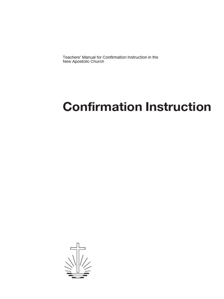 Confirmation Teacher Manual - 2018 | PDF