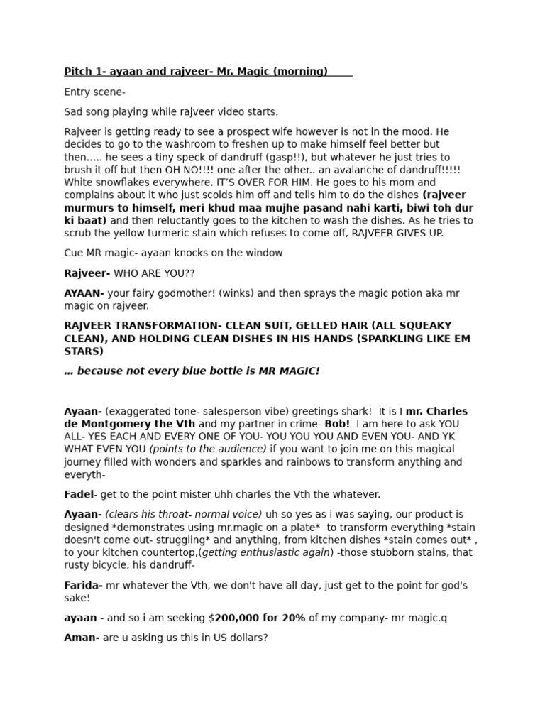 Skit Script Final | PDF