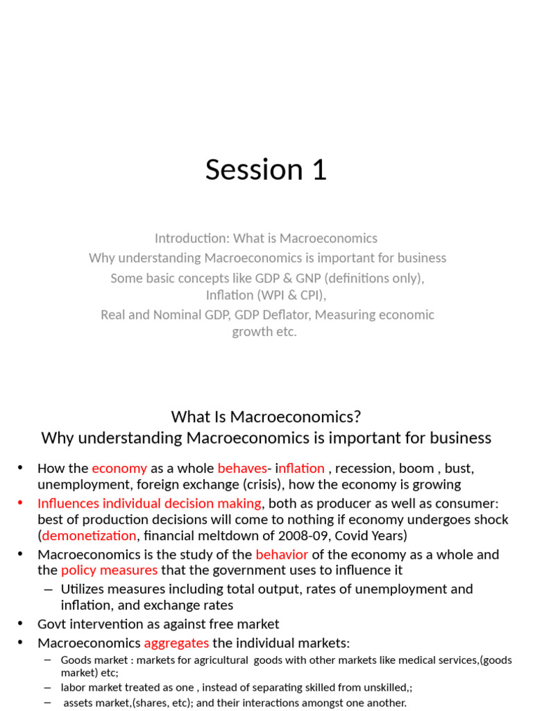 Session 1 | PDF