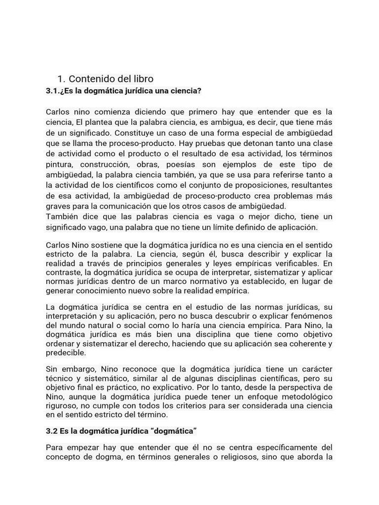 Consideraciones Sobre La Dogmatica Juridica | PDF