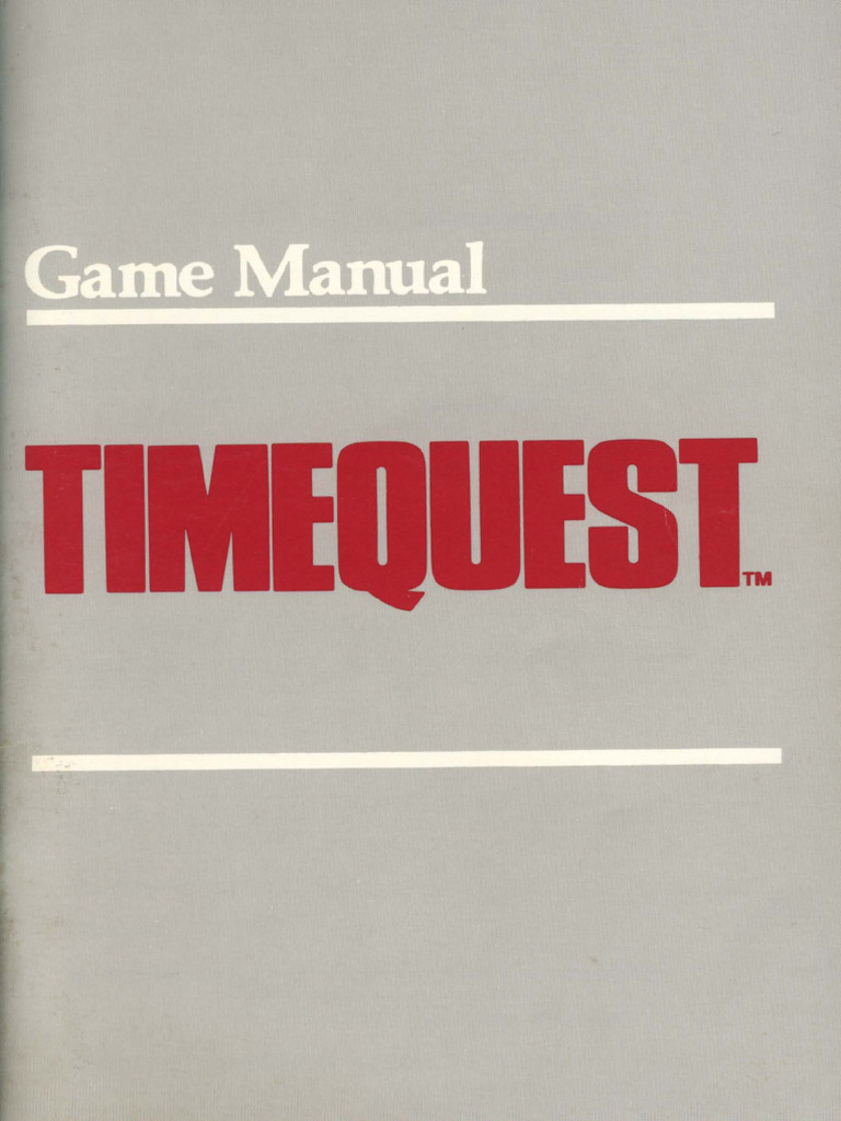 Timequest Manual | PDF