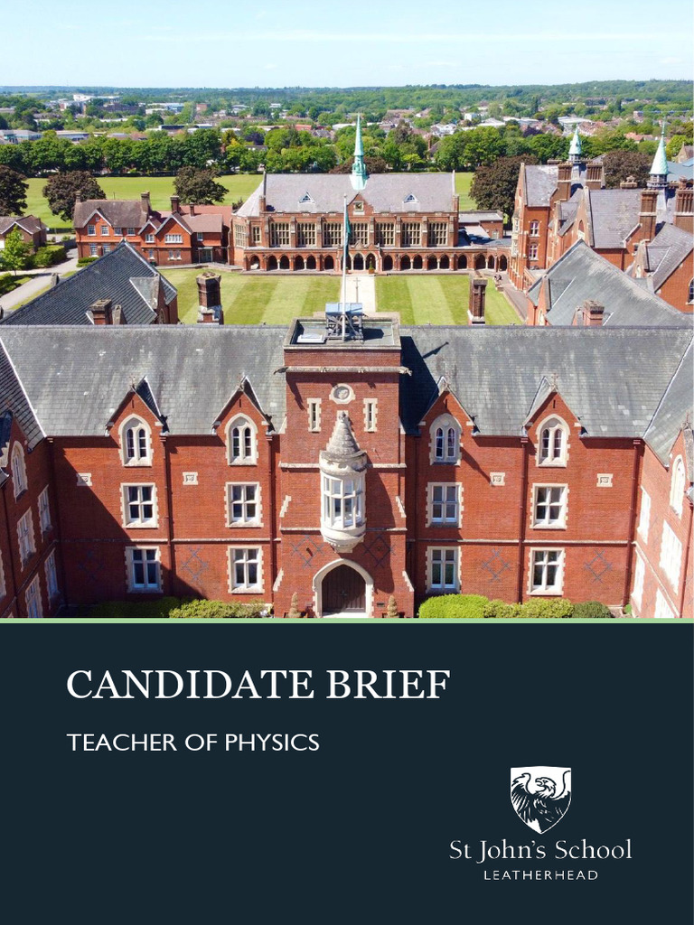 Candidate Brief Teacher of Physics Aug 2024 | PDF