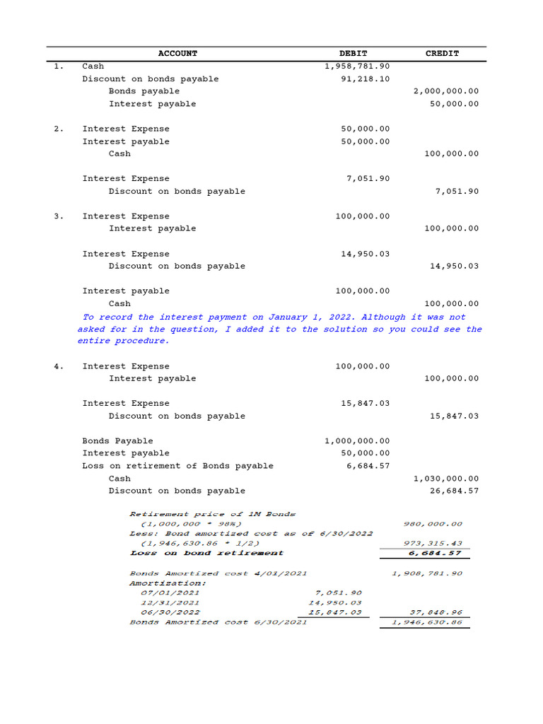 Accounting For Bonds Payable and Notes Payable Problem 3 Answer | PDF Accounting For Bonds Payable and Notes Payable Problem 3 Answer | PDF