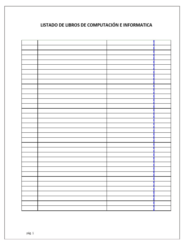Listado de Libros de Computación e Informatica | PDF