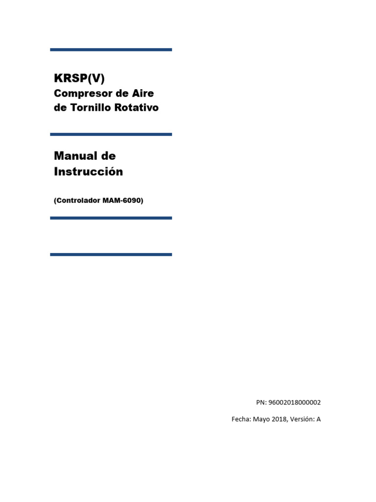 KRSP Compresor Manual Spanish | PDF