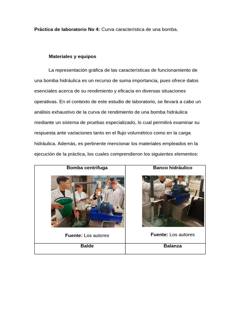 Procedimiento Lab Curva | PDF