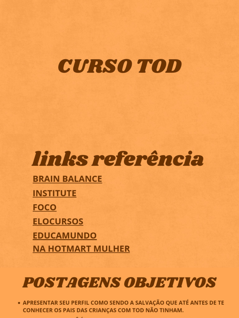 Curso Tod | PDF
