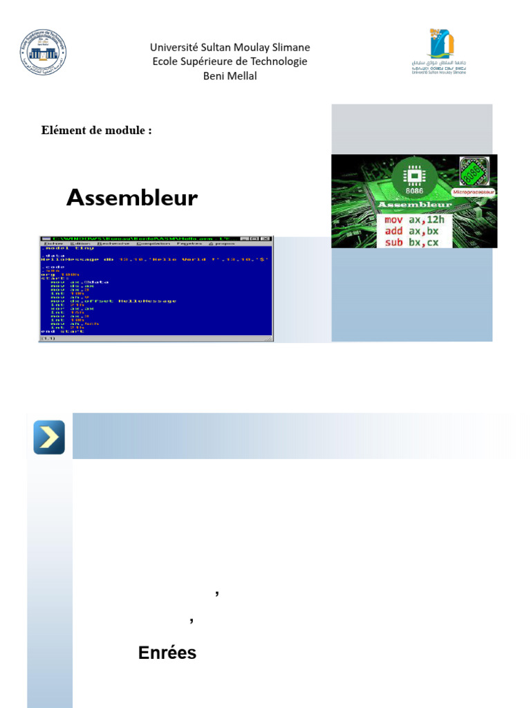 Assembleur EST BM | PDF