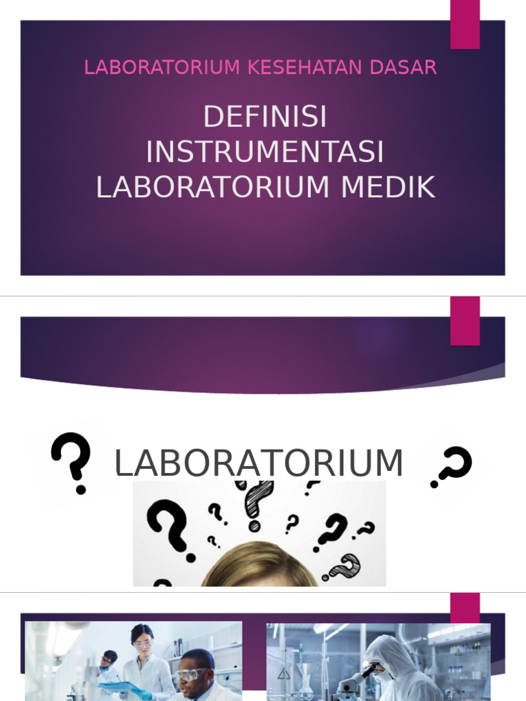 Definisi Instrumentasi Laboratorium Medik 1 | PDF