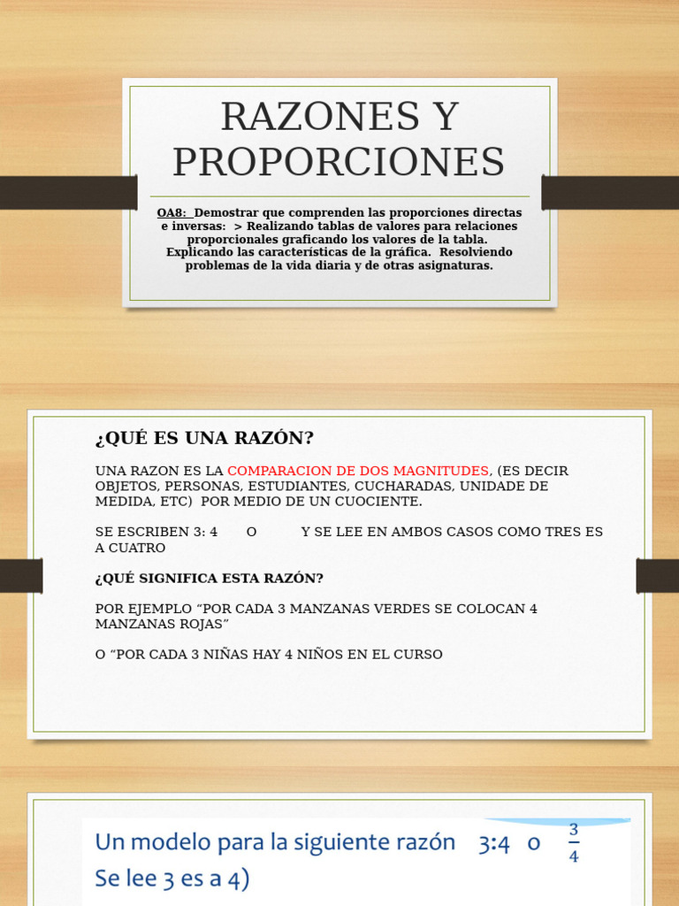 Proporciones 1 3 Pdf