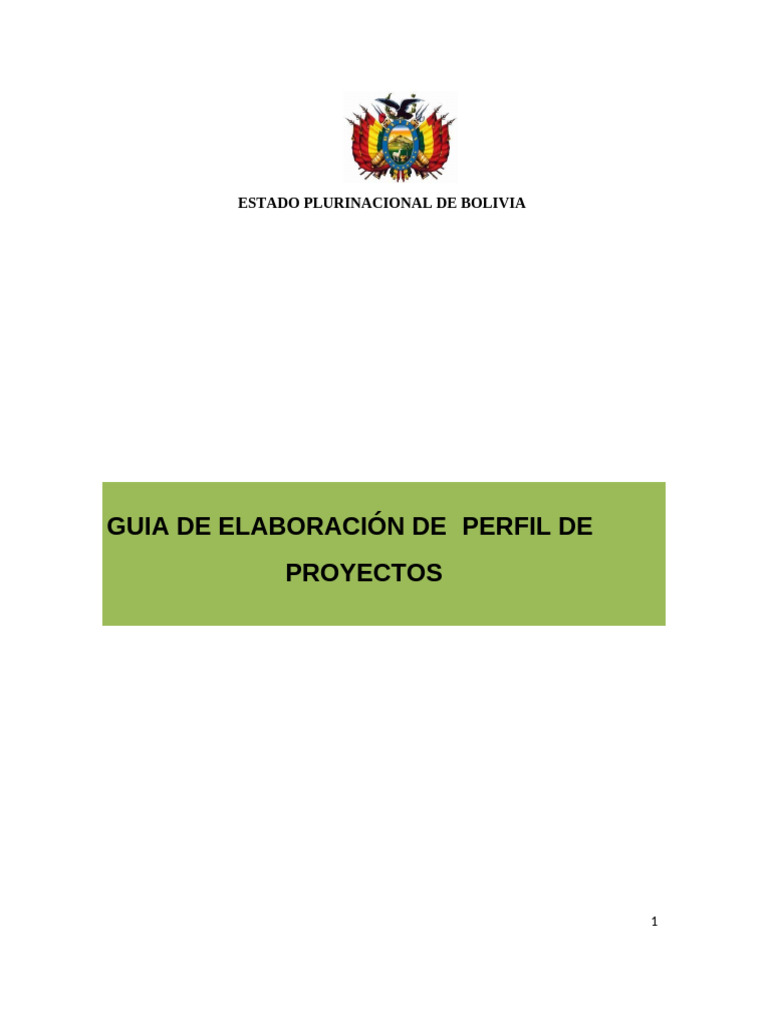 Guia Perfil de Proyecto Segundo Parcial[1] | PDF
