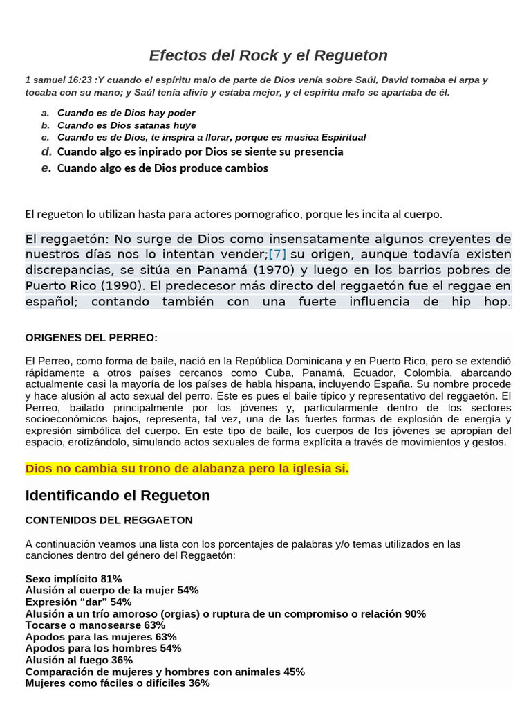 Enseñanza Regueton | PDF