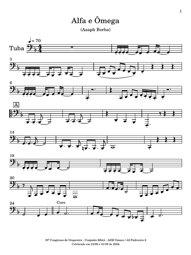 Alfa e Ômega - TUBA | PDF