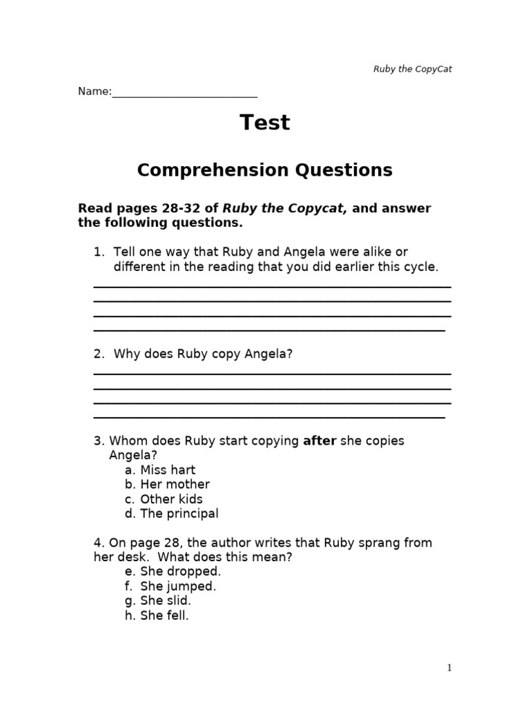 Ruby The CopyCat | PDF