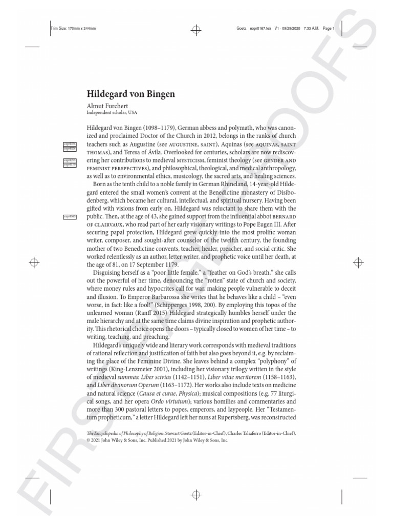 Hildegard of Bingen | PDF