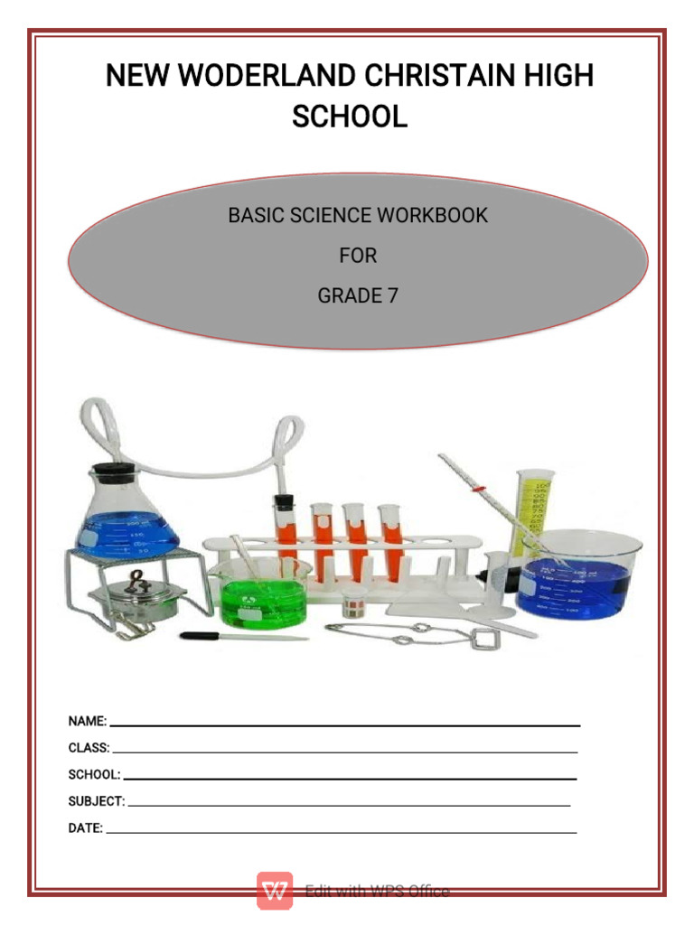 Grade 7 Basic Science Workbook | PDF | Force | Hygiene