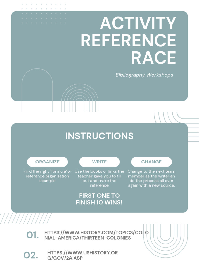 Activity Reference Race | PDF