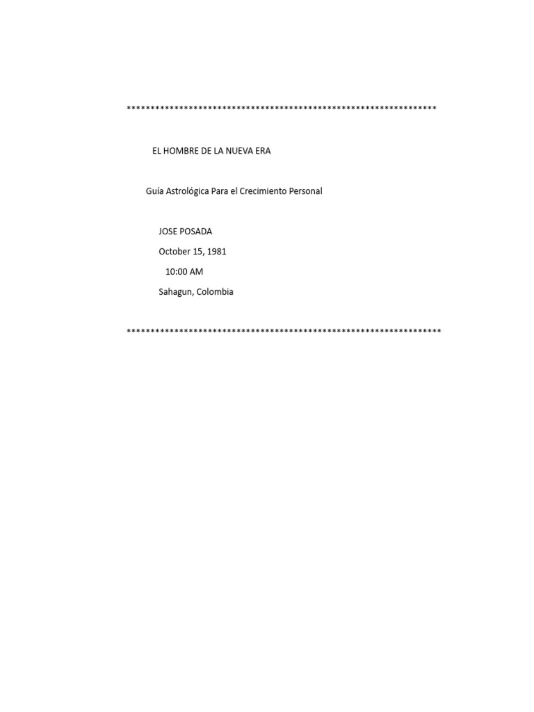 Jose Posada Carta | PDF | Amor | Las emociones