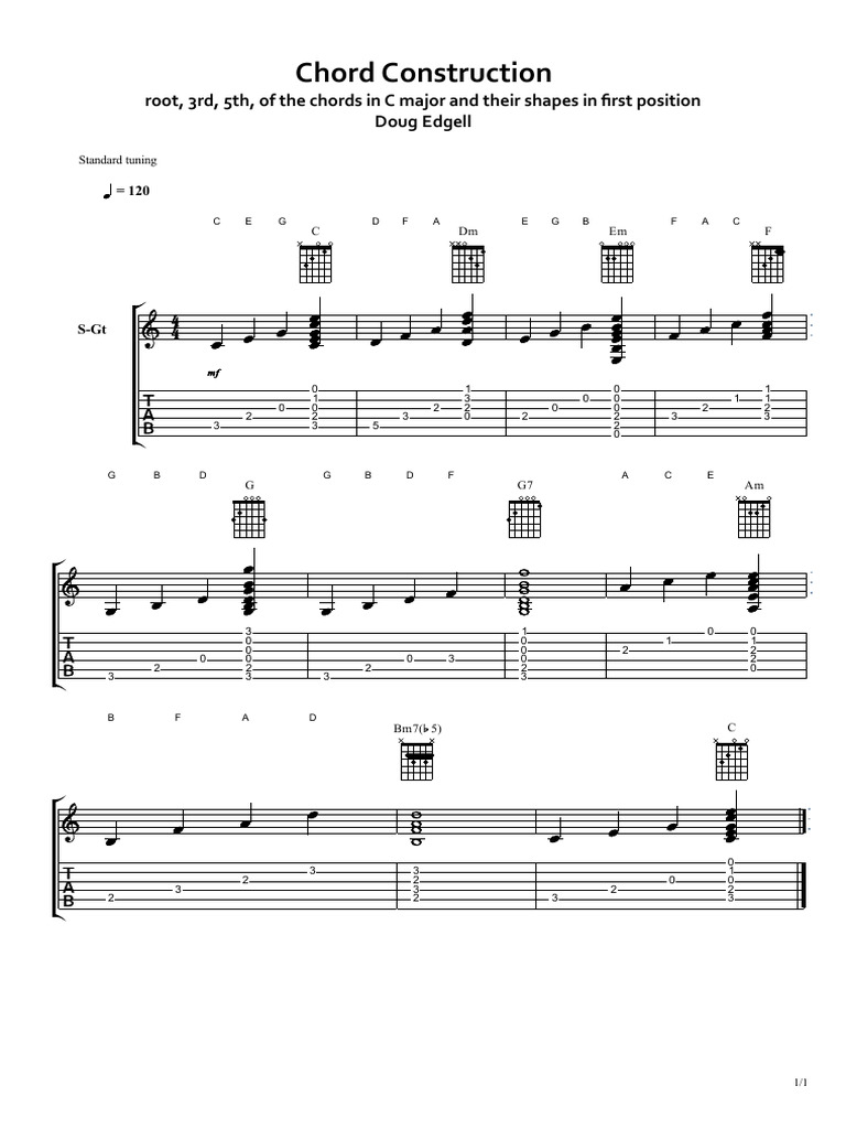 Chord Construction | PDF