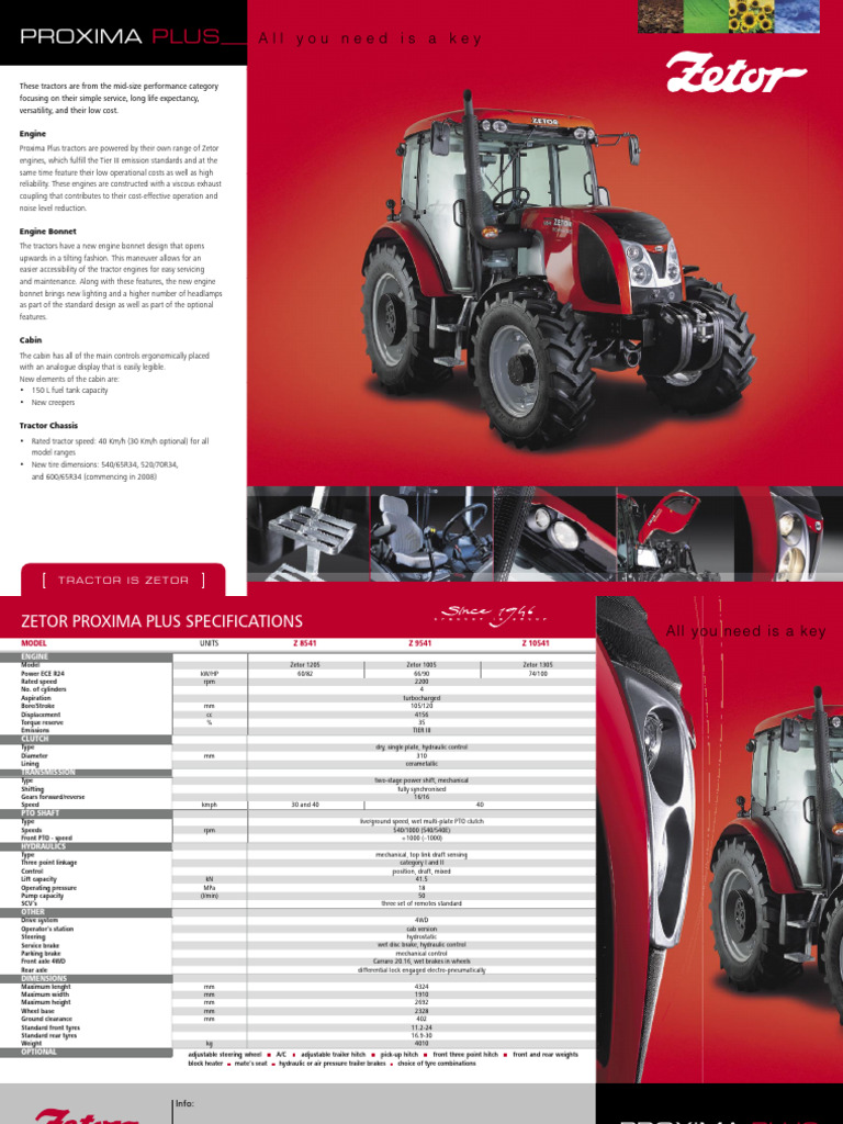 Zetor Proximaplus Eng | PDF