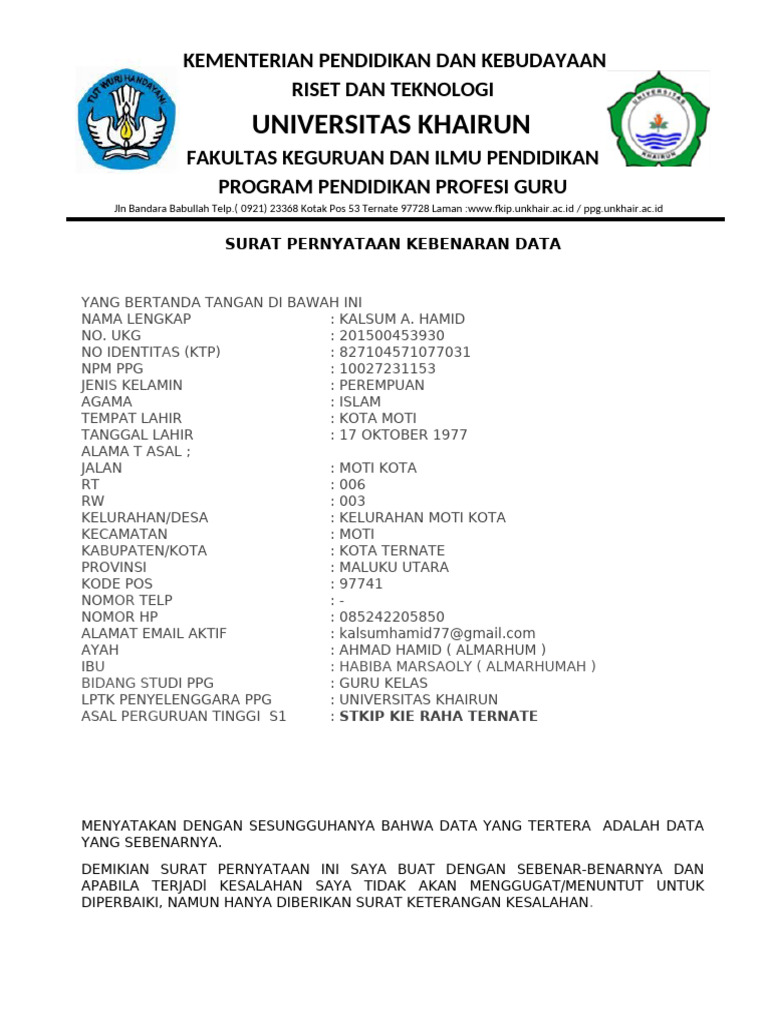 Ibu Cun - Pengukuhan 2024 | PDF