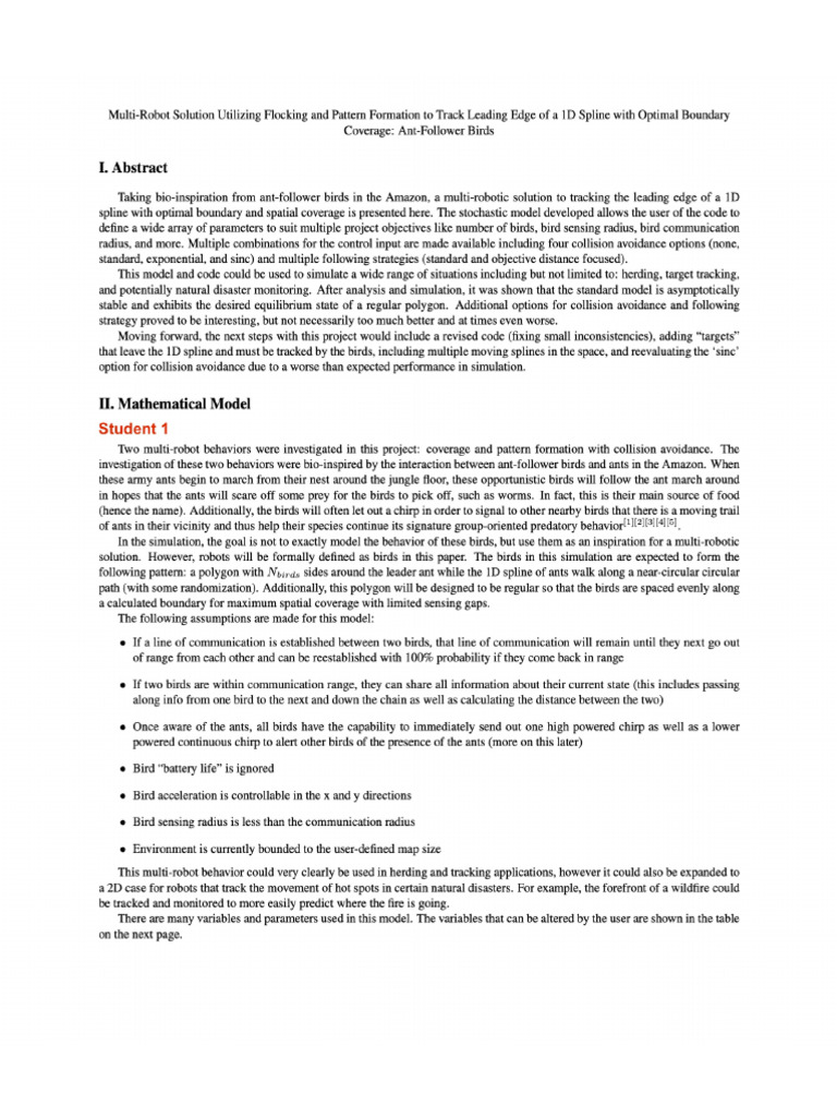 MAE 598 Example Final Project - Two-Student Team | PDF