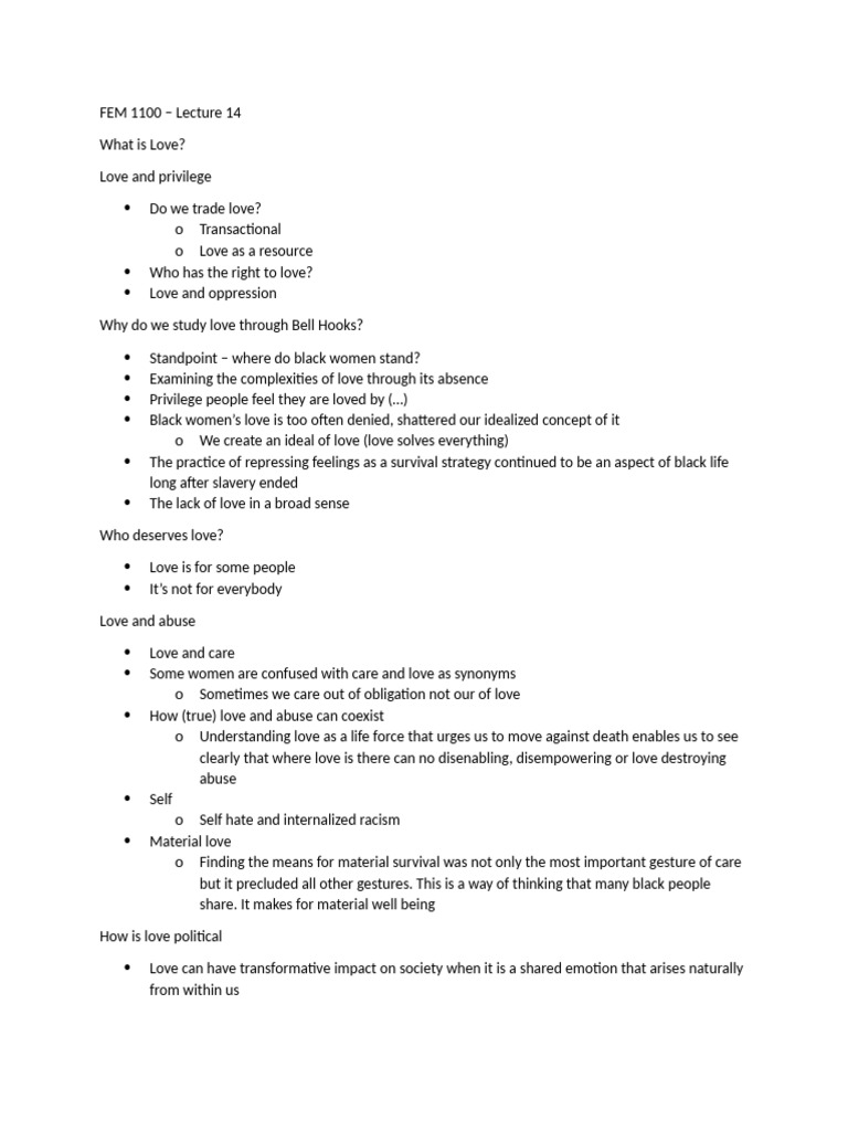 FEM 1100 - Lecture 14 | PDF