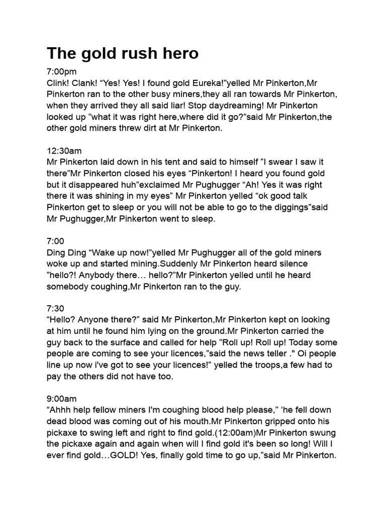 The Gold Rush Hero | PDF