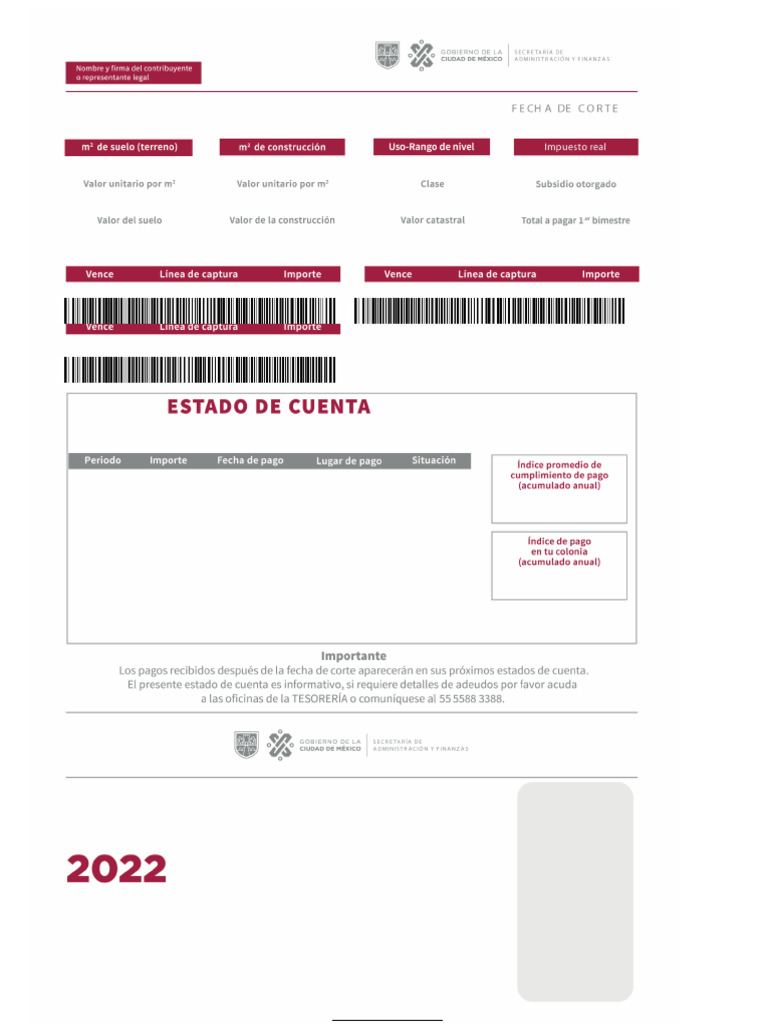 2.- Boleta predial | PDF