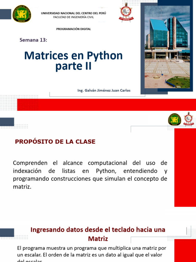 Matrices Con Python II | PDF