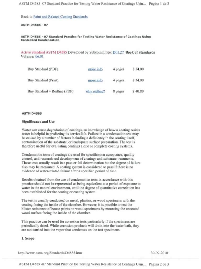 Astm D-4585 | PDF