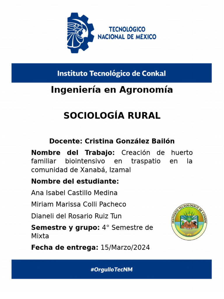 Ana Castillo Avance2 | PDF | Huerta | Seguridad alimentaria