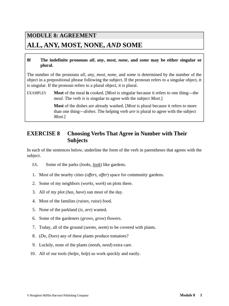 46 All, Any, Most, None, and Some | PDF