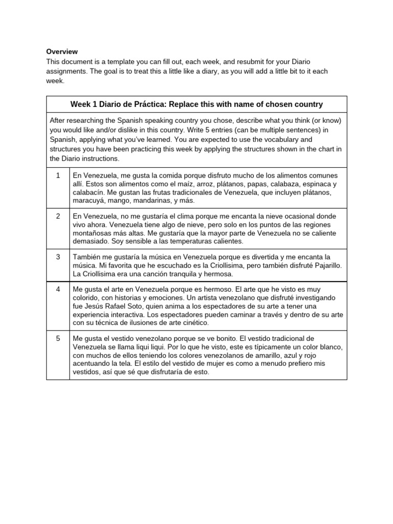 Diario Template-1 Complete | PDF