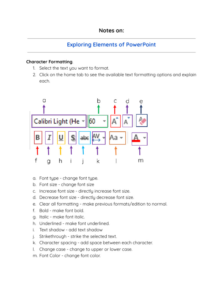 CL7_LP1&2_Exploring Elements of PowerPoint | PDF CL7_LP1&2_Exploring Elements of PowerPoint | PDF